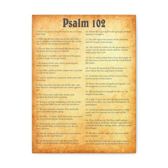Express Your Love Gifts | Art | Scripture Sign Psalm 2 Chapter Gold Bible Canvas Christian Wall ...